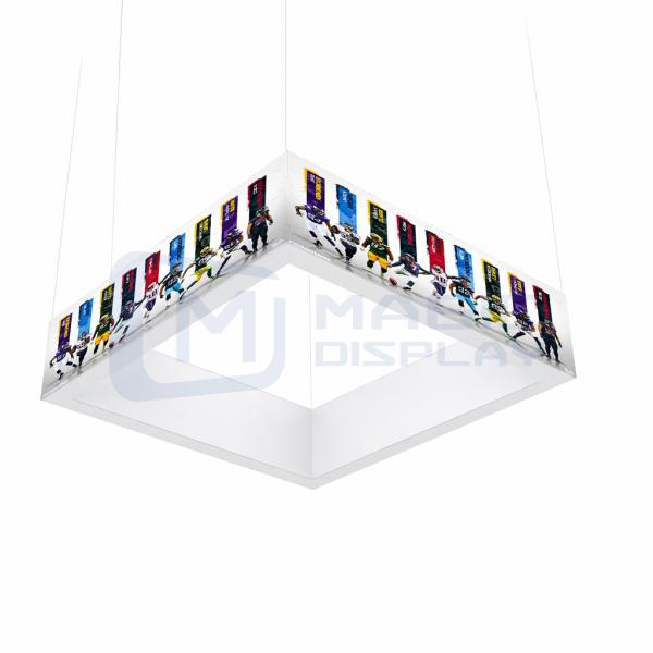 Quality LED Backlit Hanging Light Box Display 10x10 Trade Show Hanging Signs for sale