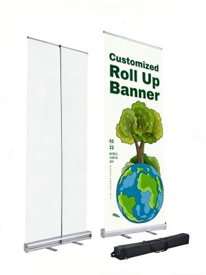 China Aluminum Popup Graphic 85x200cm Retractable Banners For Trade Shows for sale