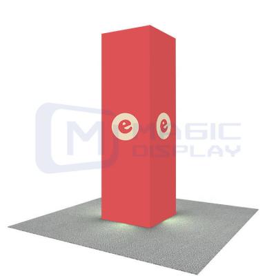 China LED Backlit Trade Show Tower Tension Fabric Trade Show Booth Tower Customized for sale