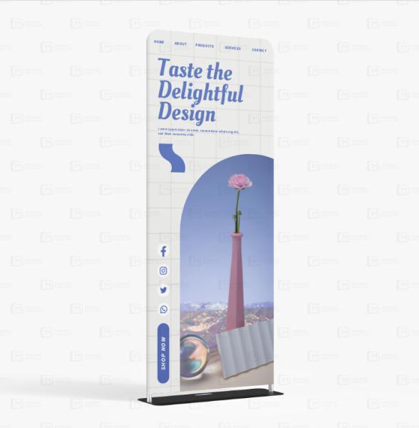 Quality Tension Fabric Tube Display Advertising Banner Stand Custom Printed Graphic For Event Promotion for sale
