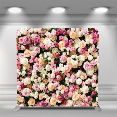 China Straight Custom Banner Backdrop Exhibition Backdrop Stand Photobooth Background Wall For Party Events for sale