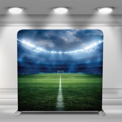 China Portable Trade Show Display Fabric Banner Custom Printed Exhibition Backdrop Stand for sale