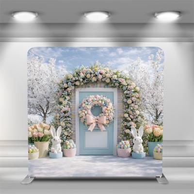 China Customized Tension Fabric Exhibition Booth Backdrop Stand Trade Show Display Backdrop for sale