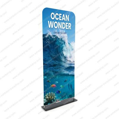 China Custom Design Tension Fabric Display Stand Tension Fabric Backdrop Stand For Trade Show Exhibition Conference for sale