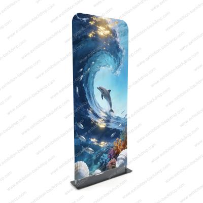 China Aluminum Tube Frame Pillowcase Display Stand Stretch Tension Fabric Banner Display for sale