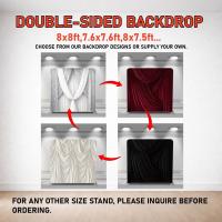 Quality Black Curtain Double-Sided Custom Straight Tension Fabric Backdrop for Event for sale
