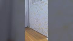 Gold Geometric Custom Tension Fabric Display
