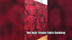 Red Rose Tension Fabric Backdrop