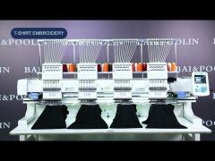 BAI 4 Head Embroidery Machine 1200rpm 15 Needle Embroidery Machine