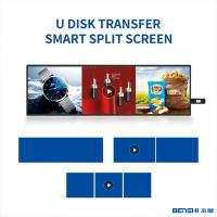 China Wall Mounted Stretched Bar LCD Display Screen LCD BOE Panel Rack Display for sale