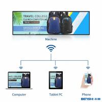 China Wall Mounted Stretched Bar LCD Display Screen LCD BOE Panel Rack Display for sale