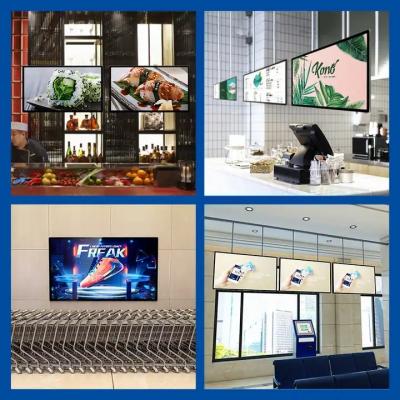 China 32 43 49 55 polegadas de parede montada Digital Signage 2K 4K TV Display Screen à venda