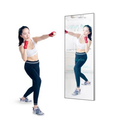 Cina Display pubblicitario a specchio magico stand alone segnaletica digitale vetrina LCD trasparente in vendita