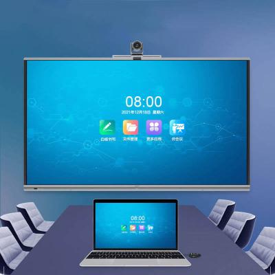 China 65 75 86 98 Inch 4k Interactive Whiteboard Smart TV Board All In One Screen Panel With Camera for sale