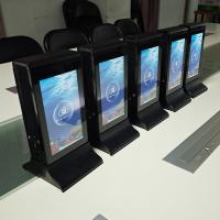 China 7 Inch Interactive Smart Touch Table Menu Advertising Display Double-Sided Chargeable Lcd Screen for sale