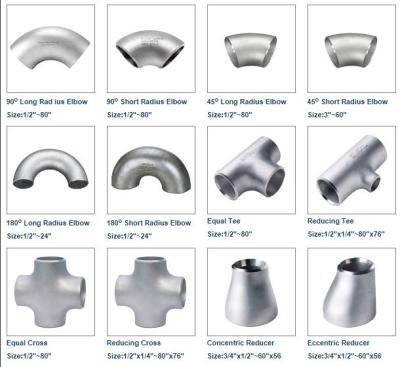 China Stock size of Titanium seamless elbow,tee,reducer,stub end,coupling for quick delivery for sale