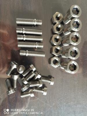 China Titanium material of GR7 Ti-0.2pd Screw /Fasteners/nuts and cap for industrial uing for sale