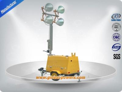 Cina Generatore diesel della torre del faro mobile del rimorchio del portatile del LED 9m con la spinta della mano in vendita