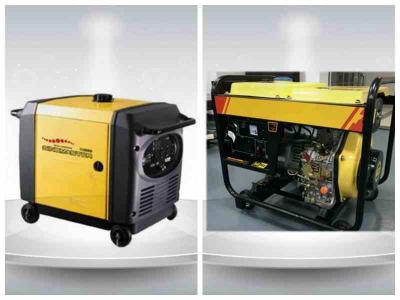 Cina portatile diesel residenziale ISO9001 di monofase dei generatori della benzina di 5kva Digital in vendita