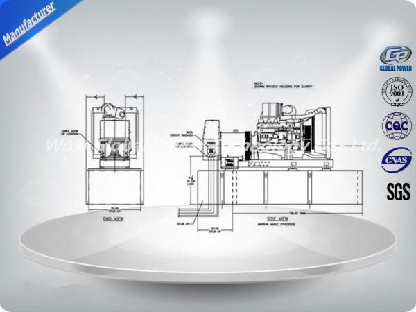 Quality 500KVA Perkins Engine Industrial Generator Set 3 Phase Open Type Silent Type for sale