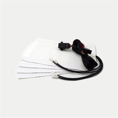 China New design 12v dual control Hi-Lo car seat heater for 2 seats campervan seat heating pad factory
