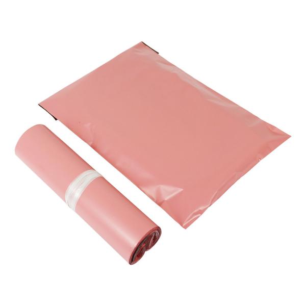 Quality Tear Resistant Pink Poly Mailer Bags Pink Shipping Bags Self Sealing Closure for sale