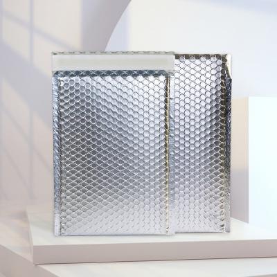 Silver Poly Mailers Silver Bubble Bag Self Sealing Closure Moisture Resistance