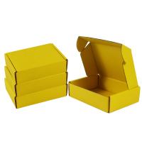 China Yellow 3 Layered Airplane Storage Box Rigid Folding Boxes For E Commerce for sale