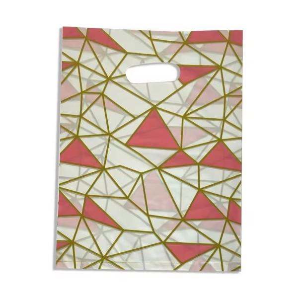 Quality Recyclable Plastic Bag With Handle Mailing Bags Personalised Tear Roof / for sale