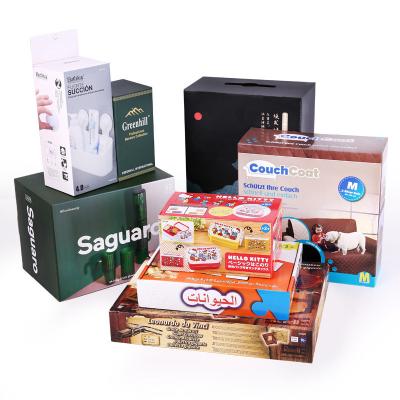 China Customizable Printing Hard Rigid Cardboard Luxury Reusable Color Box For Packing for sale