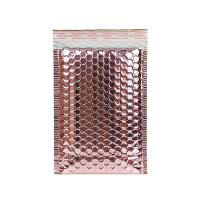 China Customizable Rose Gold Bubble Cushioning Packaging Sack for sale