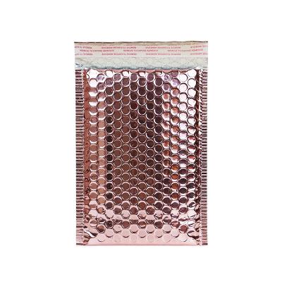 China Saco de embalagem de almofada de bolhas de ouro rosa personalizável à venda