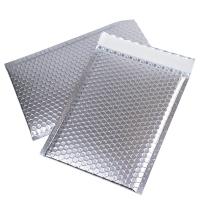 China Custom Silver Customizable Sparkle Offset Printed Shockproof Bubble Bags for sale