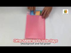 Geel kraftpapier bubbelzakje 155 g co-extrudeerde bubbel schokbestendig beschermingsproduct Vervoerveiligheid