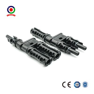 Cina Combinatrice solare dell'accoppiatore del T2 del connettore del cavo del ramo del pannello solare T di 1 paio in vendita