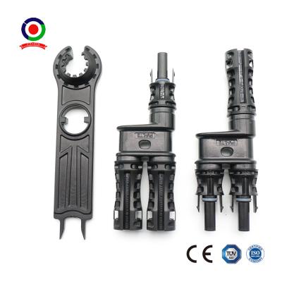 Cina maschio del connettore di ramo di 1500V T 1 - 2 femmine/1 femmina al maschio 2 in vendita