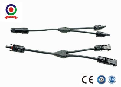Cina colore nero maschio femminile del connettore di ramo di 1000VDC PPO 30A Y con il certificato del CE in vendita