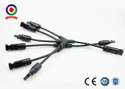 China 30A Photovoltaic Solar Branch Connector Y Type Fire Resistant Performance for sale