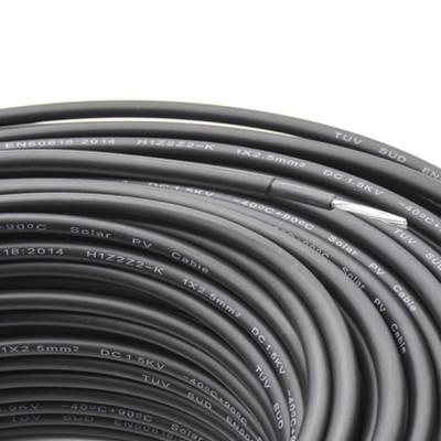 Китай Удлинительный кабель черного провода 2.5mm2 PV солнечный для на открытом воздухе автомобильного морского пехотинца шлюпки RV продается