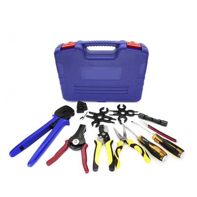 China MC4 Crimping Tool Set Open Barrel Terminals Wire Stripper Cutter for sale
