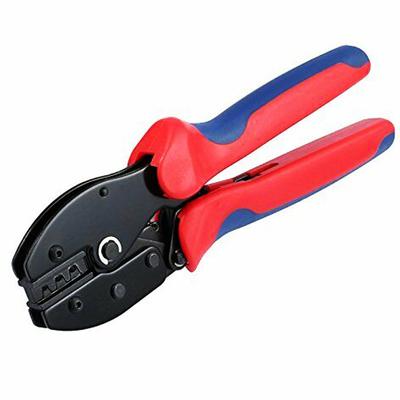 China Solar Connector Ratcheting Crimping Tool For 14-10AWG Wire Insulated Terminals for sale