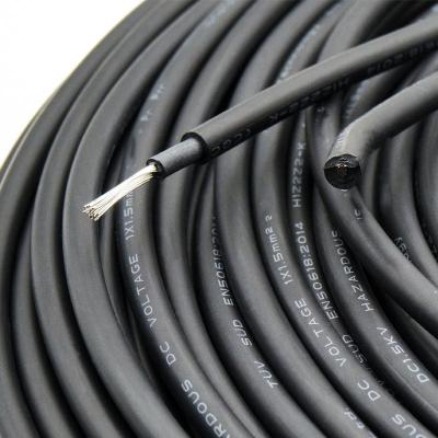 Китай Кабель постоянного тока для солнечных батарей 1,5 мм2 XLPO 1500 В, луженая медь, TUV EN50618 продается