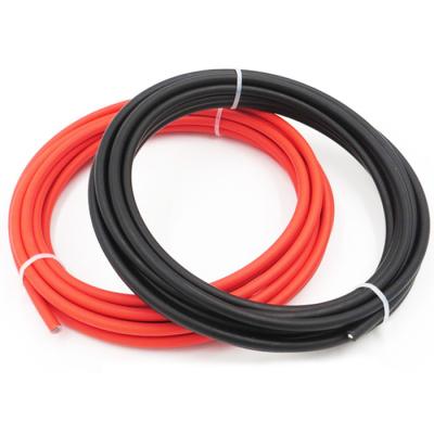 Китай Dc расклассифицировал ² 4mm солнечный соединитель гофрирует черноту провода панели солнечных батарей Odm красную продается