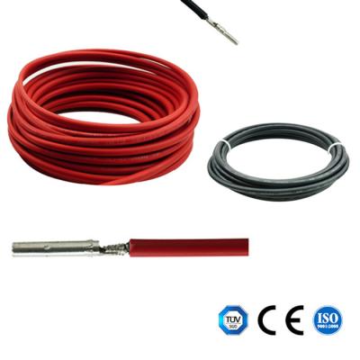 China 1500V DC Solar Cable 6mm2 TUV EN50618 Certified Black or Red for sale