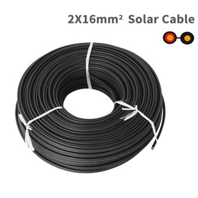 China Cabo solar do núcleo dobro do gêmeo do preto da proteção, baixa excentricidade 16mm cabo de 2 núcleos à venda