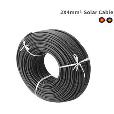 Китай СЛПЭ изолировало залуживанный медный черный двойной кабель 2кс4мм2 ядра с аттестацией ТУВ КЭ продается