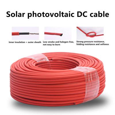 China Stranded Tinned Copper Solar Direct Current Cable Temperature Range Minus 40 To Plus 90 Degrees Suitable For Solar Systems for sale