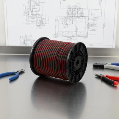 China 25 Years Life Span Twin Core Solar Cable Flat Wire Electrical Cable Choice for Solar Energy Projects and Electrical Wiring Systems for sale