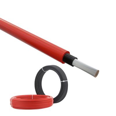 China 50A Current Rating DC Solar Cable 1500V Voltage Rating Insulated Solar Panel Power Cable for Safe Solar Power Connections for sale