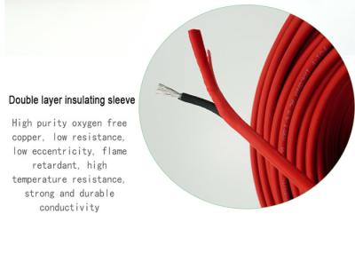 Le cuivre ignifuge de la CE 1.5KV 50A a étamé le câble solaire de C.C